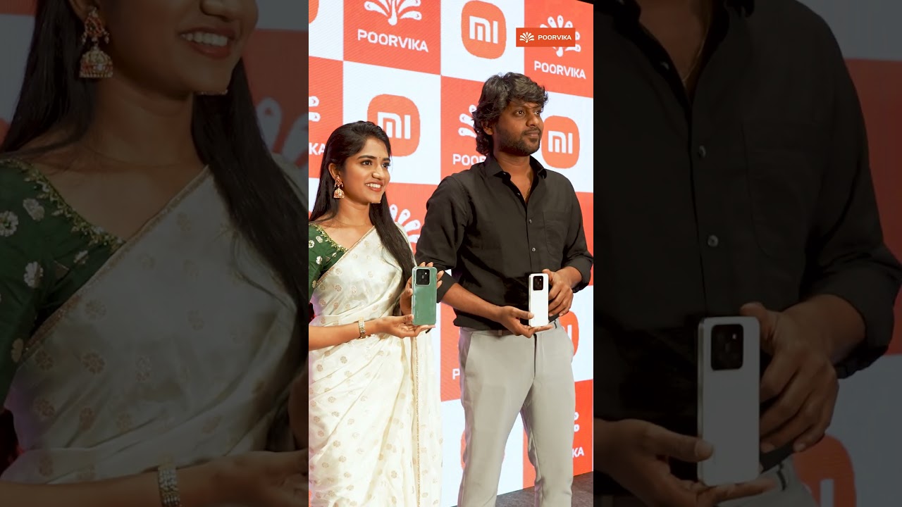 Rio raj and Malavika Manoj Unveil Xiaomi 14 at Poorvika Appliances Exclusive Launch Event Highlights
