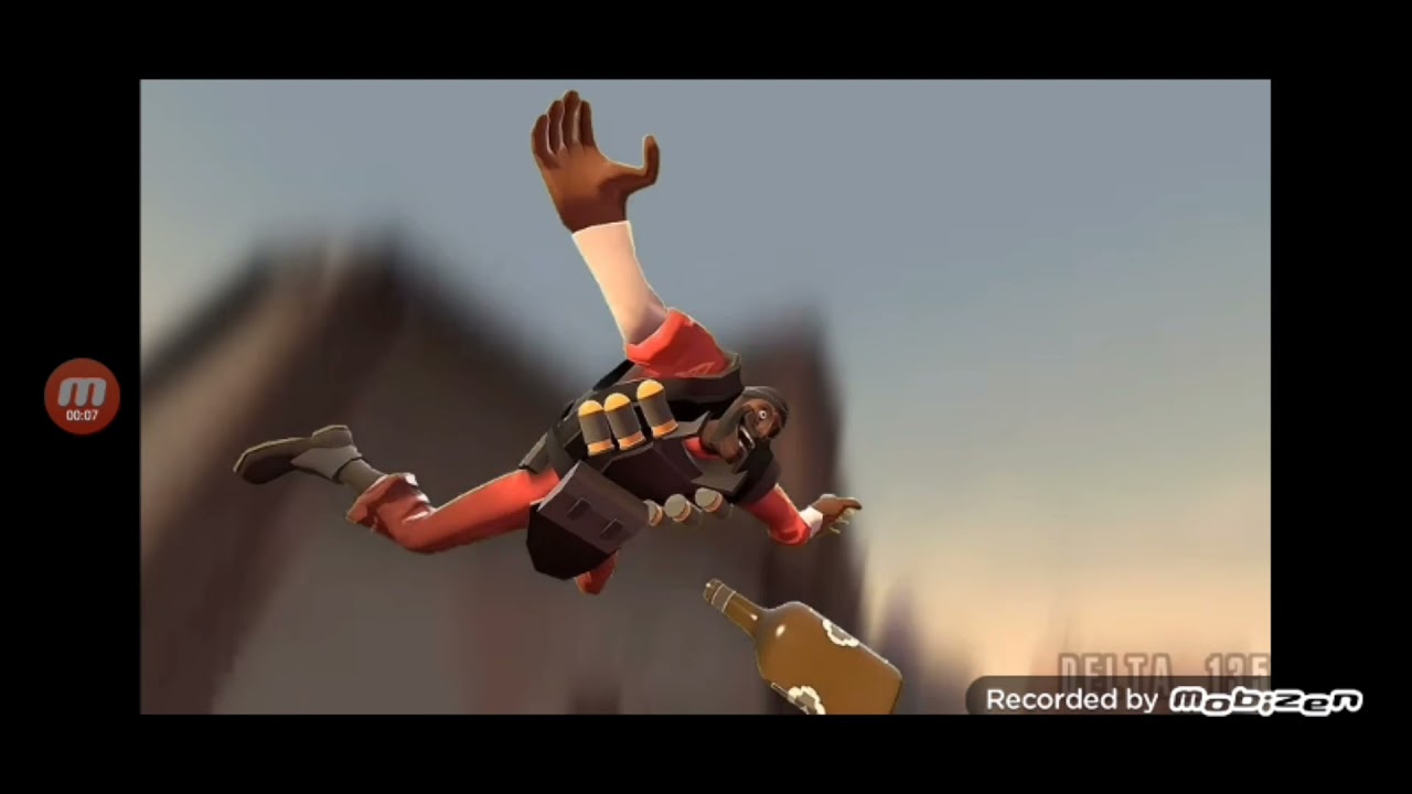 demoman falling down and dies