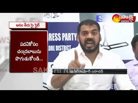 YSRCP MLA Anilkumar Yadav Serious Warning to Anam Viveka - Watch Exclusive