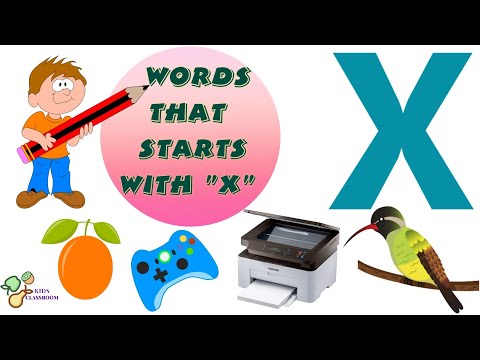 Words Starts with X | Kids Vocabulary | Words starts with X for Toddlers | Learn by kids classroom