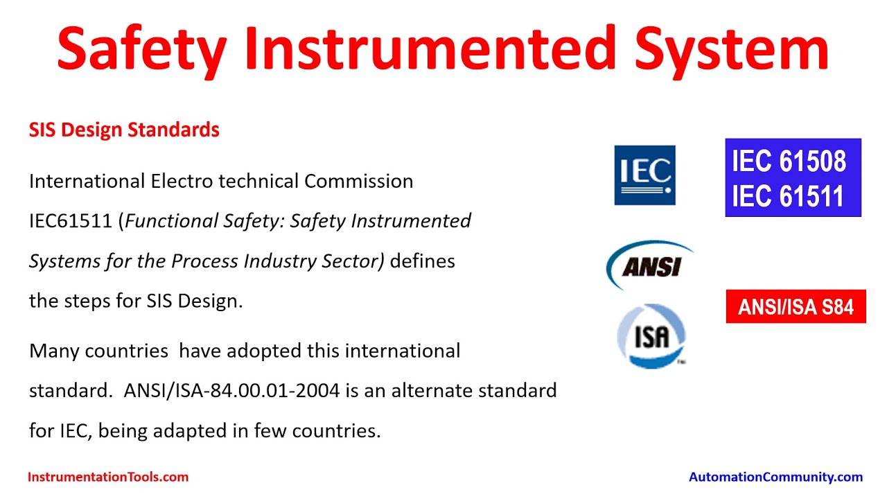 Safety Instrumented System Work Process - SIS Tutorials