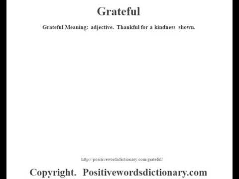 Grateful definition | Grateful meaning