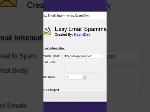 Easy email spamming tutorial