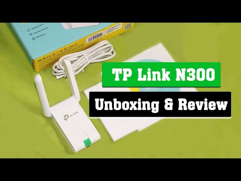 Tp-Link N300 Wireless High Gain USB Adapter Unboxing & Review