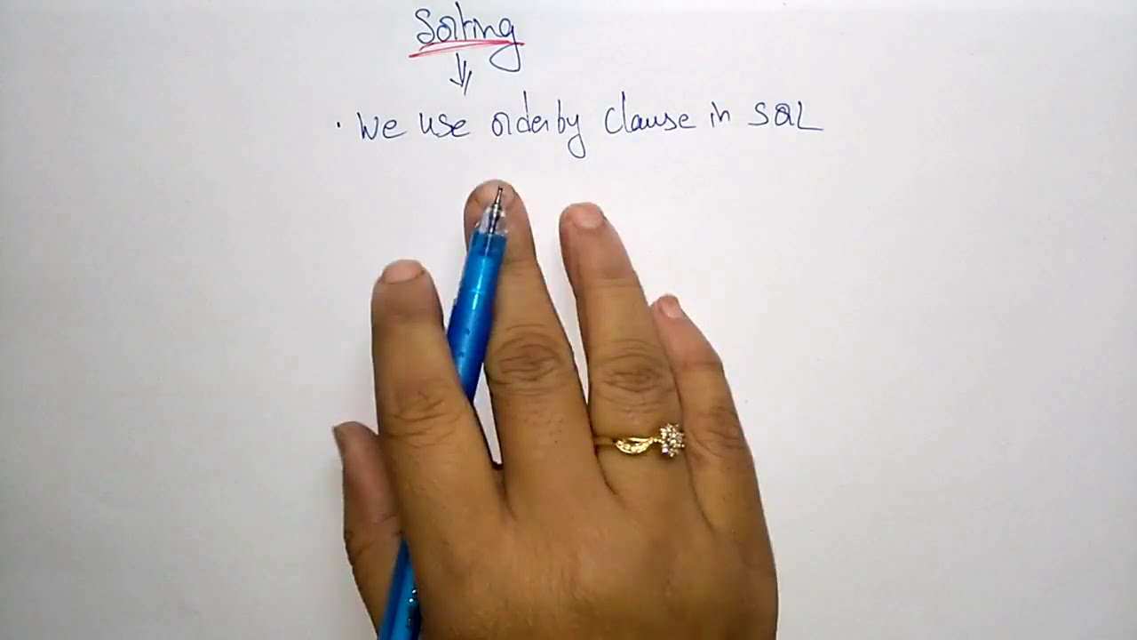 Sorting in database systems | Algorithm | DBMS | Lec-82 | Bhanu Priya