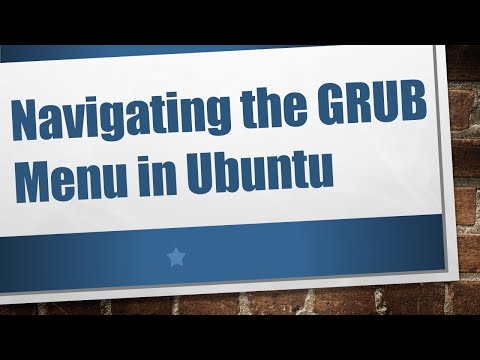 Navigating the GRUB Menu in Ubuntu