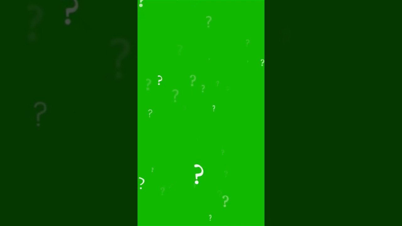 Question Mark Green Screen #greenscreen #shorts #questionmark