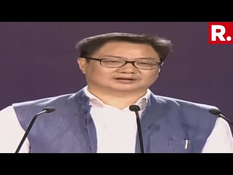 Sports Minister Kiren Rijiju Addresses Event To Launch Fit India Movement In New Delhi