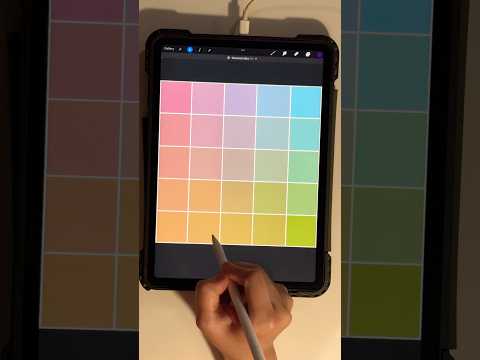 Creating a pastel color palette from emojis โจ #art #short #procreate #colorpalette #digitalart