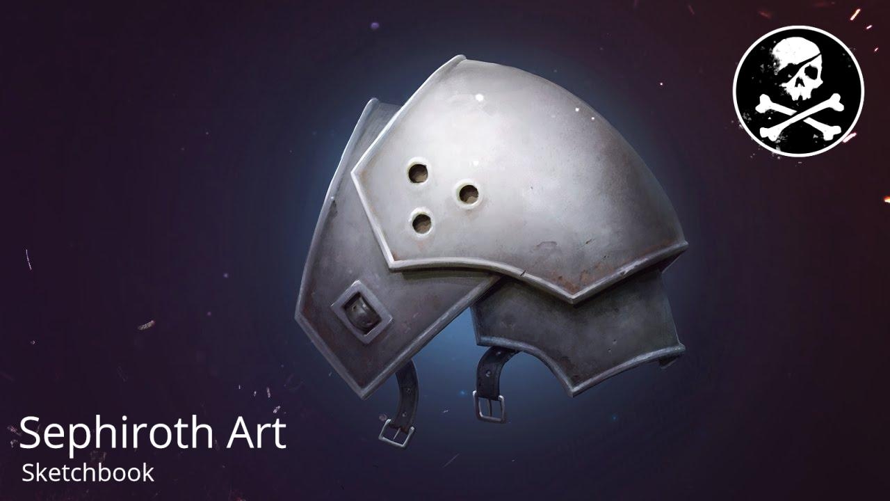 Final Fantasy VII Sephiroth Shoulder Armor ★ Drawing Process | by Sephiroth Art