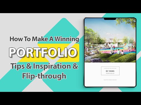 How to make a winning Landscape Architecture portfolio | Tips, Inspiration & Flip-through