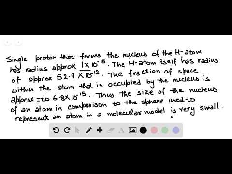 When molecules are represented by molecular models, what does each sphere represent?