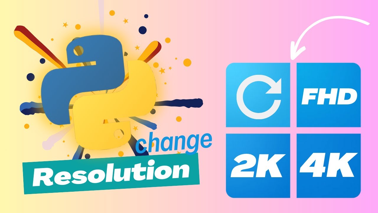 One-click Change Screen Resolution with Python