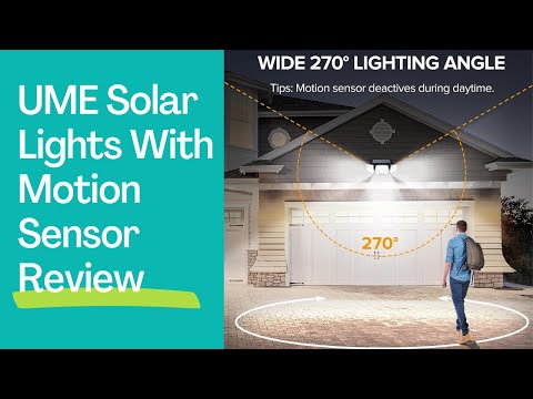 UME Solar Lights With Motion Sensor Review: 2 Sensors, IP65 Waterproof, REAL Usage Examples Inside