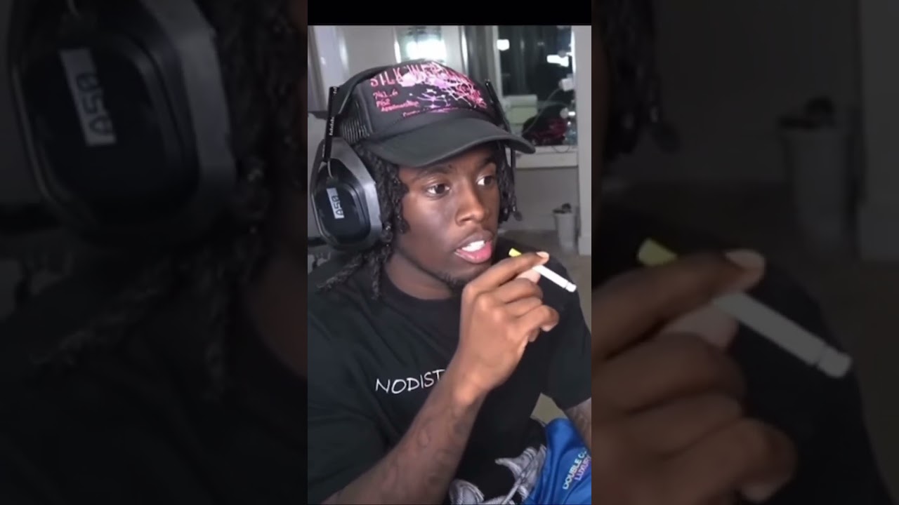 Kai cenat Smoking a cigarette🤢😧..#short #shorts #funnyvideos #funny #twitch #livestream#shortsfeed