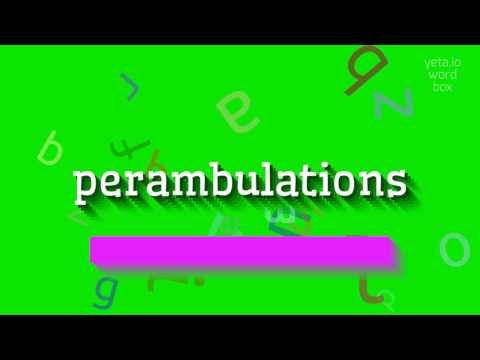 How to say "perambulations"! (High Quality Voices)