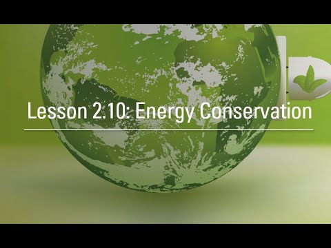 Lesson 2.10: Energy Conservation