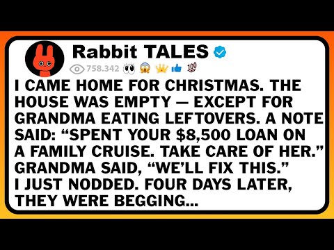 I Came Home for Christmas. The House Was Empty — Except for Grandma Eating Leftovers. A Note Said...