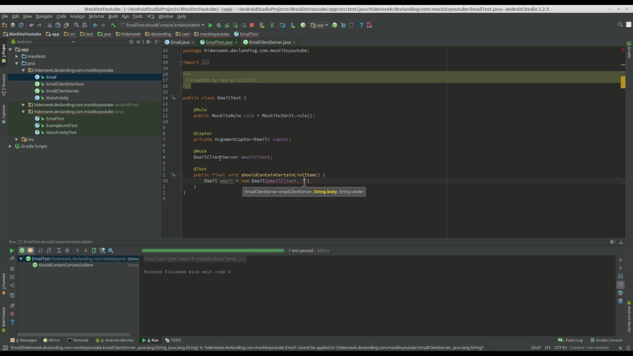 Android Mockito Tutorial - Captor