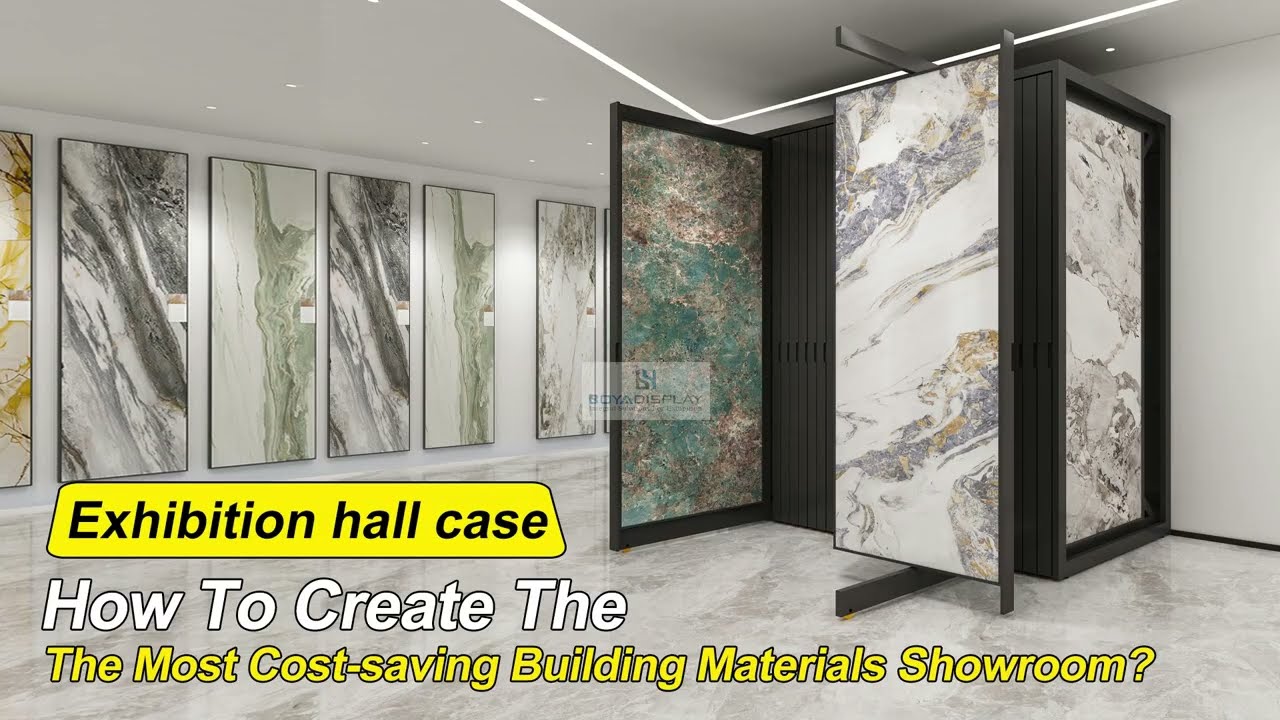 Pull-out rotating display stand for stone and tile samples ...