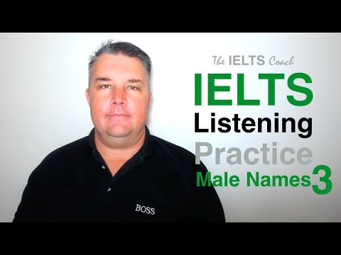IELTS Listening Practice - Spelling Test - Male Names 3