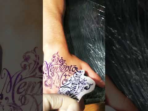 Memento mori #tattoo #transfer
