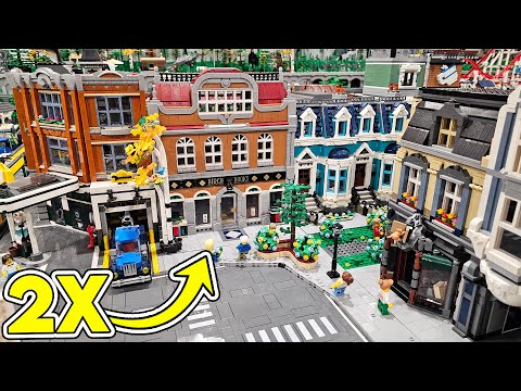 Double LEGO Book Shop Modular Building!