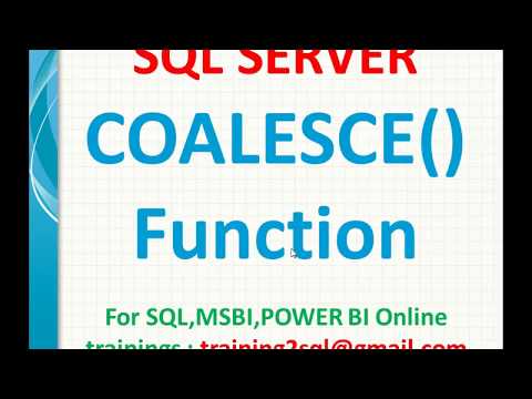 Learn SQL Server Interview Question | Coalesce Function in SQL | SQL Coalesce function - Mind Luster