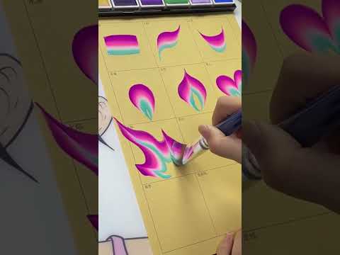 Basic stroke practice #facepainting #facepaint #drawingtutorial #paintingtutorial #drawingchallenge