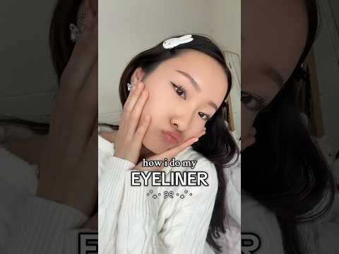 HOW TO DO EYELINER FOR BEGINNERS!!!! :) :D #eyeliner #makeuptutorial #eyelinertutorial #beautytips