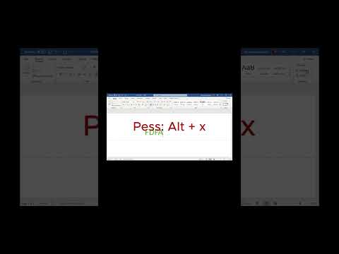 MS Word trick