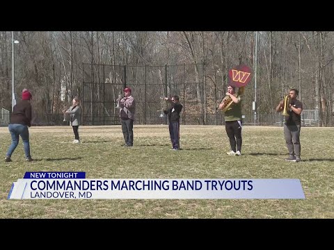 Washington Commanders marching band auditions