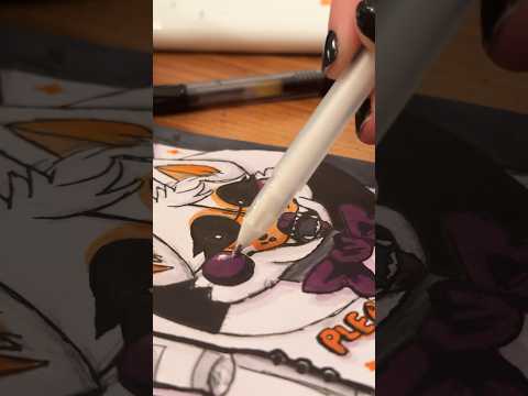 randomly decided to draw Lolbit 👀 || #traditionalart #art #ohuhumarkers #fnaf #lolbit