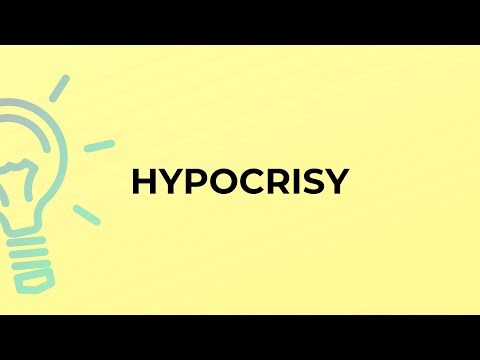 What is the meaning of the word HYPOCRISY?