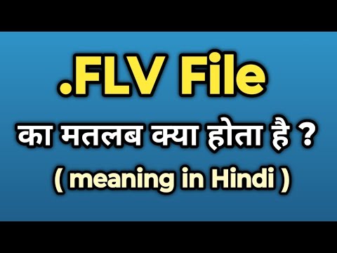 .FLV File Meaning in Hindi || .FLV File Ka Kya Matlab Hota Hai | Words Tube