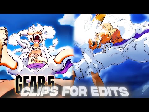 Gear 5 Luffy Raw Clips for Editing | Epic Scenes 4K 60fps | One Piece
