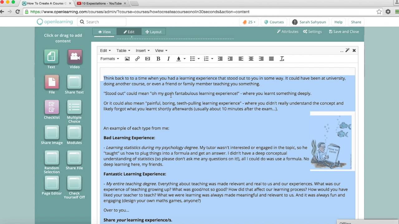 Creating a Module on OpenLearning