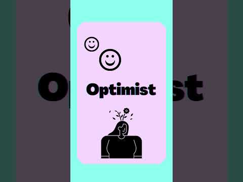 LEARN ONE WORD SUBSTITUTION✨ Optimist and Pessimist👍