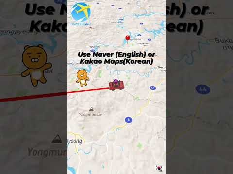 Maps to use in South Korea for Navigation πΊοΈ #travel #map #korea #naver #kakao #googlemaps #kpop