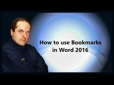 How to use Bookmarks in Word 2016