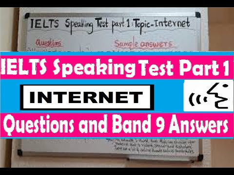 IELTS Speaking Test Part 1| INTERNET