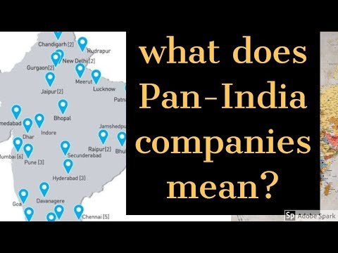 What does Pan-India companies mean? తెలుగులో
