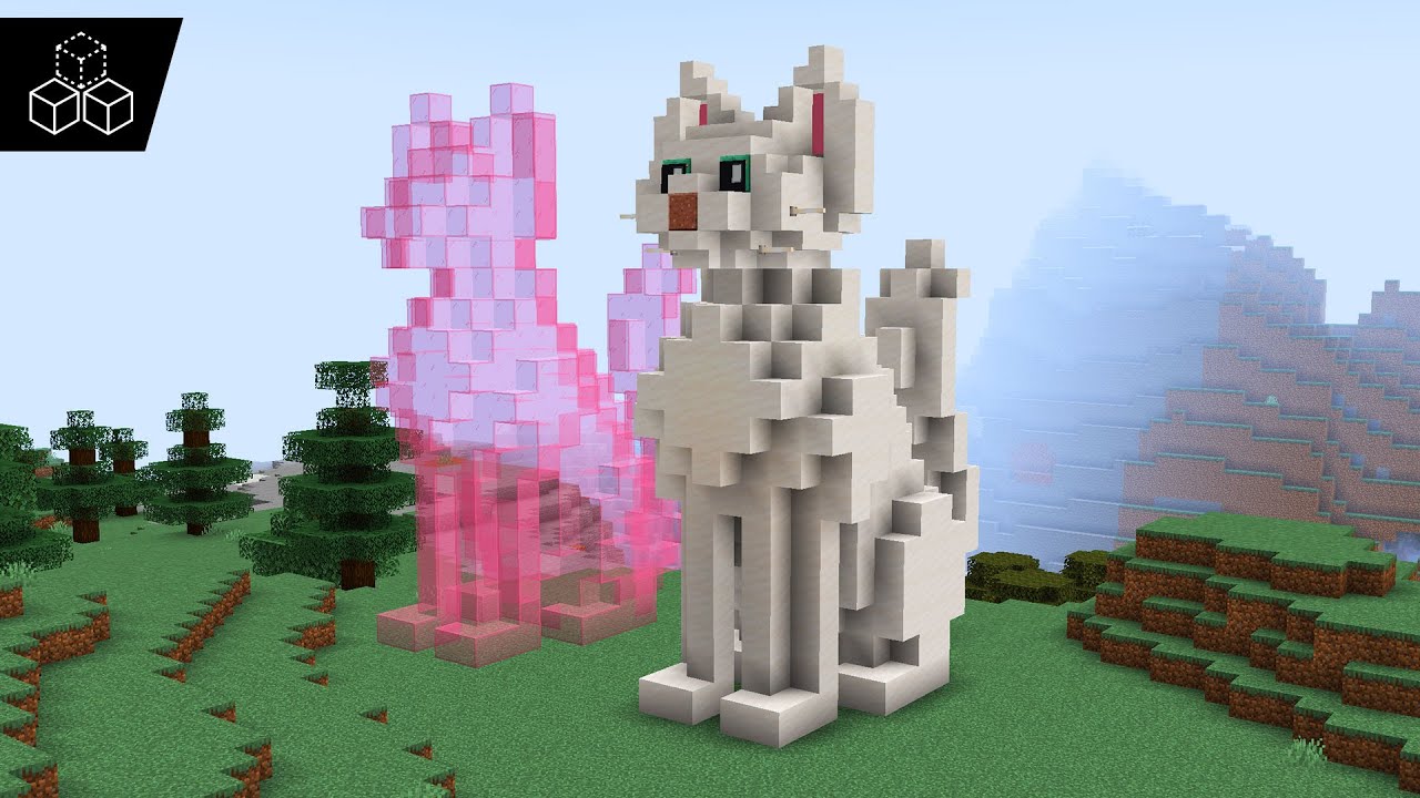 How to Build a Cat Statue | Minecraft Tutorial