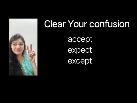 accept expect except