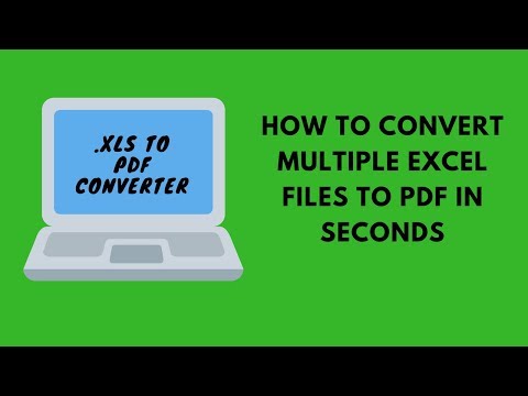 How to Convert Excel to PDF Files