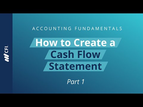 How To Create A Cash Flow Statement (Part 1) | Accounting Fundamentals