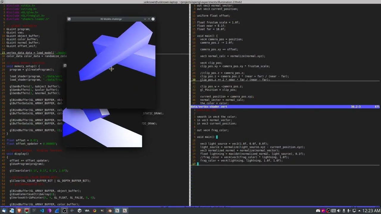 Depth buffer in OpenGL