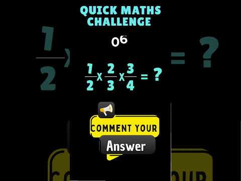 Quick Maths Challenge || Comment Your Answer || #shorts #math #puzzles #game