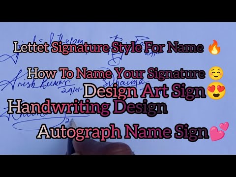 Letter Signature Style For Name🤩| How To Name Your Signature😊| Design Art Sign#signature#shorts#sign
