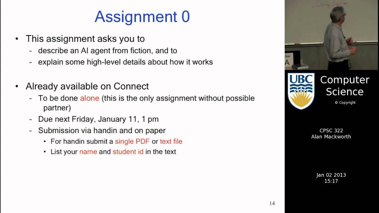 Lecture 1 | Intro 1: What is Artificial Intelligence?